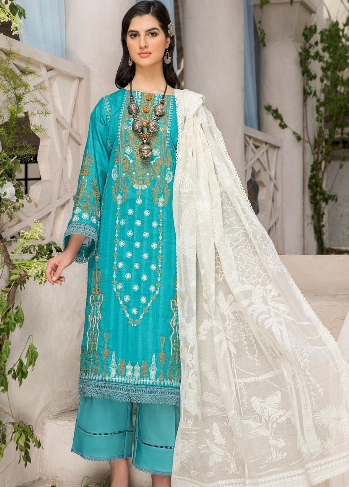 Ittehad Textiles Embroidered Lawn Suits Unstitched 3 Piece ITD22-PS2 LF ...