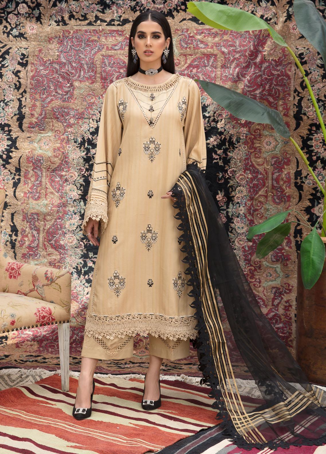 Ittehad Textiles Embroidered Jacquard Suits Unstitched 3 Piece IT21SF ...