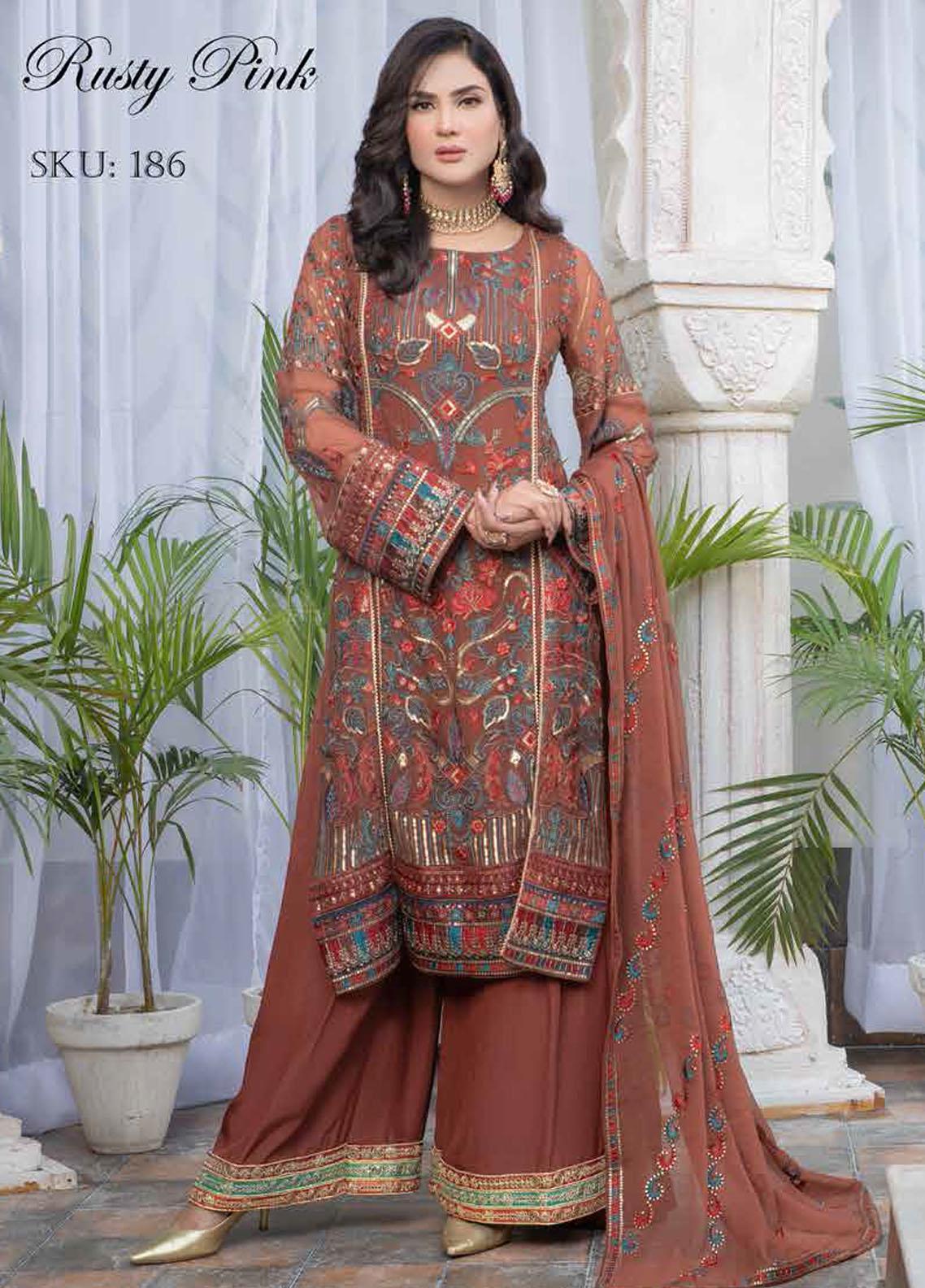 Jasper Suiting Embroidered Chiffon Suits Unstitched 3 Piece JS23SJ D ...