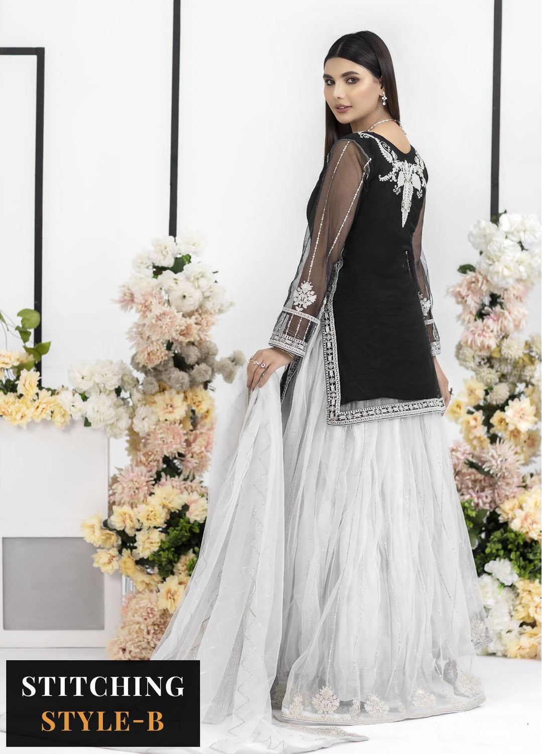 Jasper Suiting Embroidered Net Suits Unstitched 3 Piece JS23NTU 01 ...