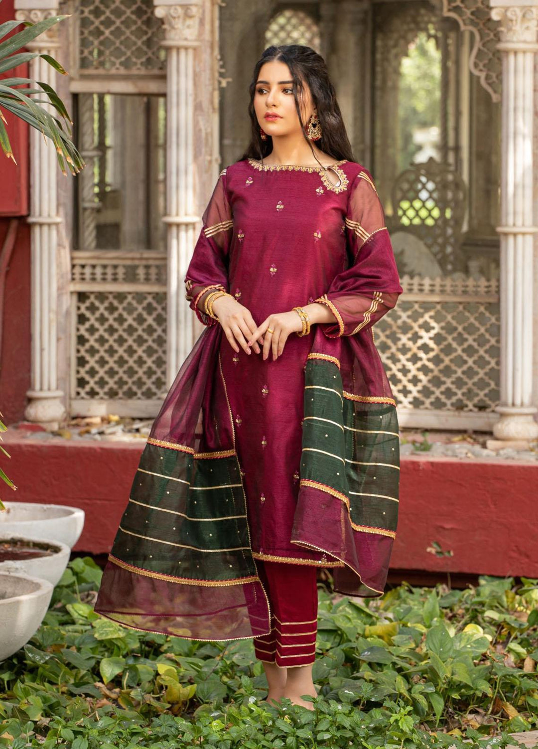 Kaara Luxury Pret Khaadi Net 3 Piece Suit Guzel Kr-2011 – Sanaulla Store