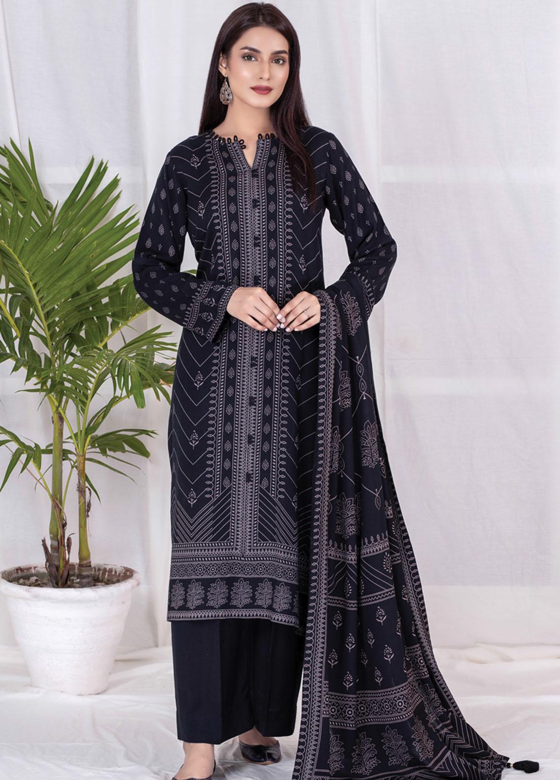 Lakhany Printed Cashmere Wool Suits Unstitched 3 Piece LSM21-CV3 CVC ...