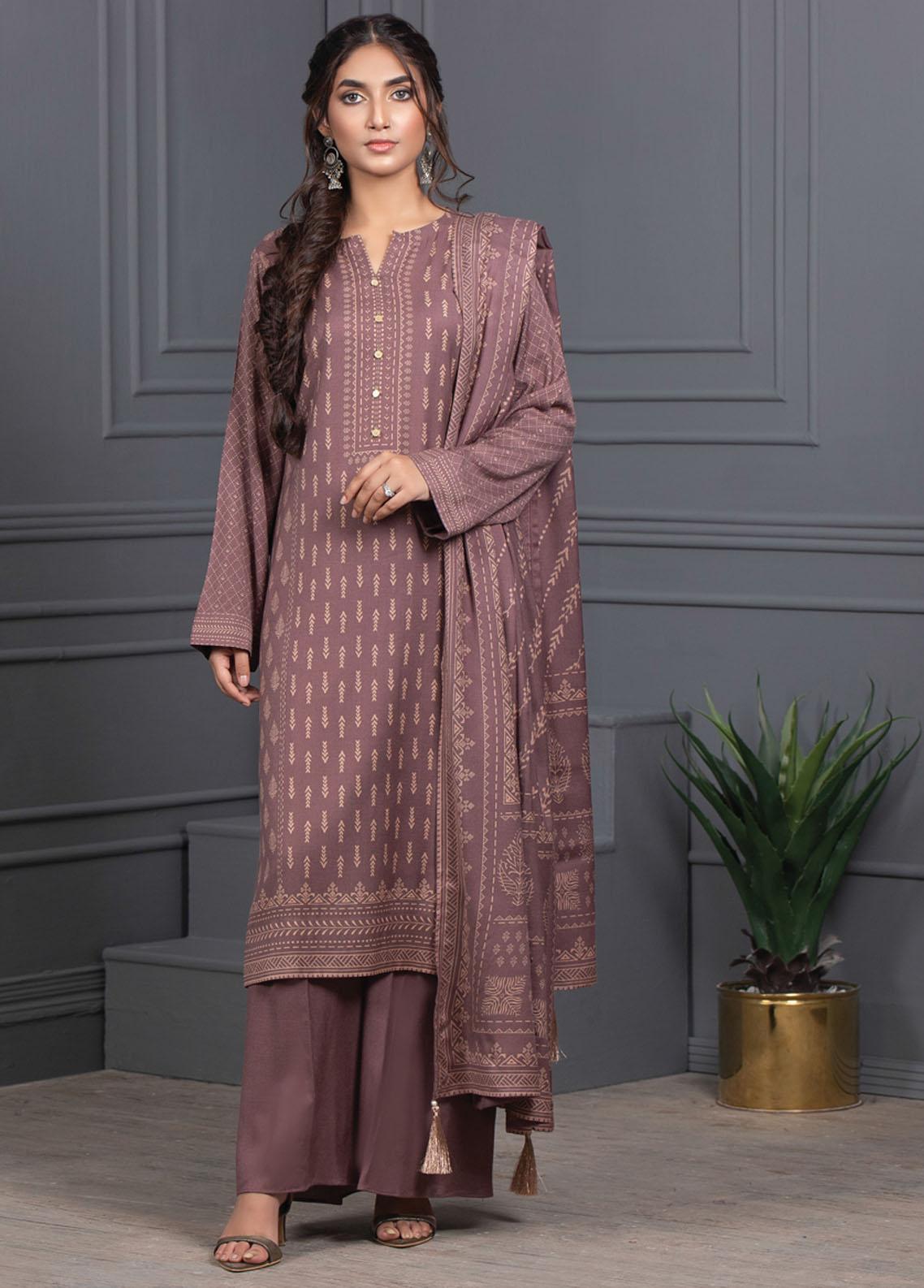 Lakhany Printed Cashmere Wool Suits Unstitched 3 Piece LSM21-CV3 CVC ...