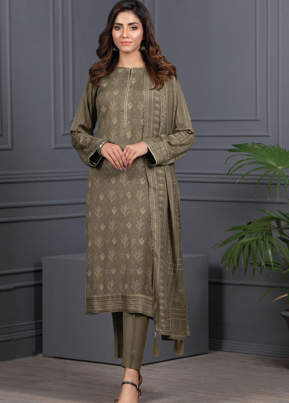 Lakhany Printed Cashmere Wool Suits Unstitched 3 Piece LSM21-CV3 CVC ...