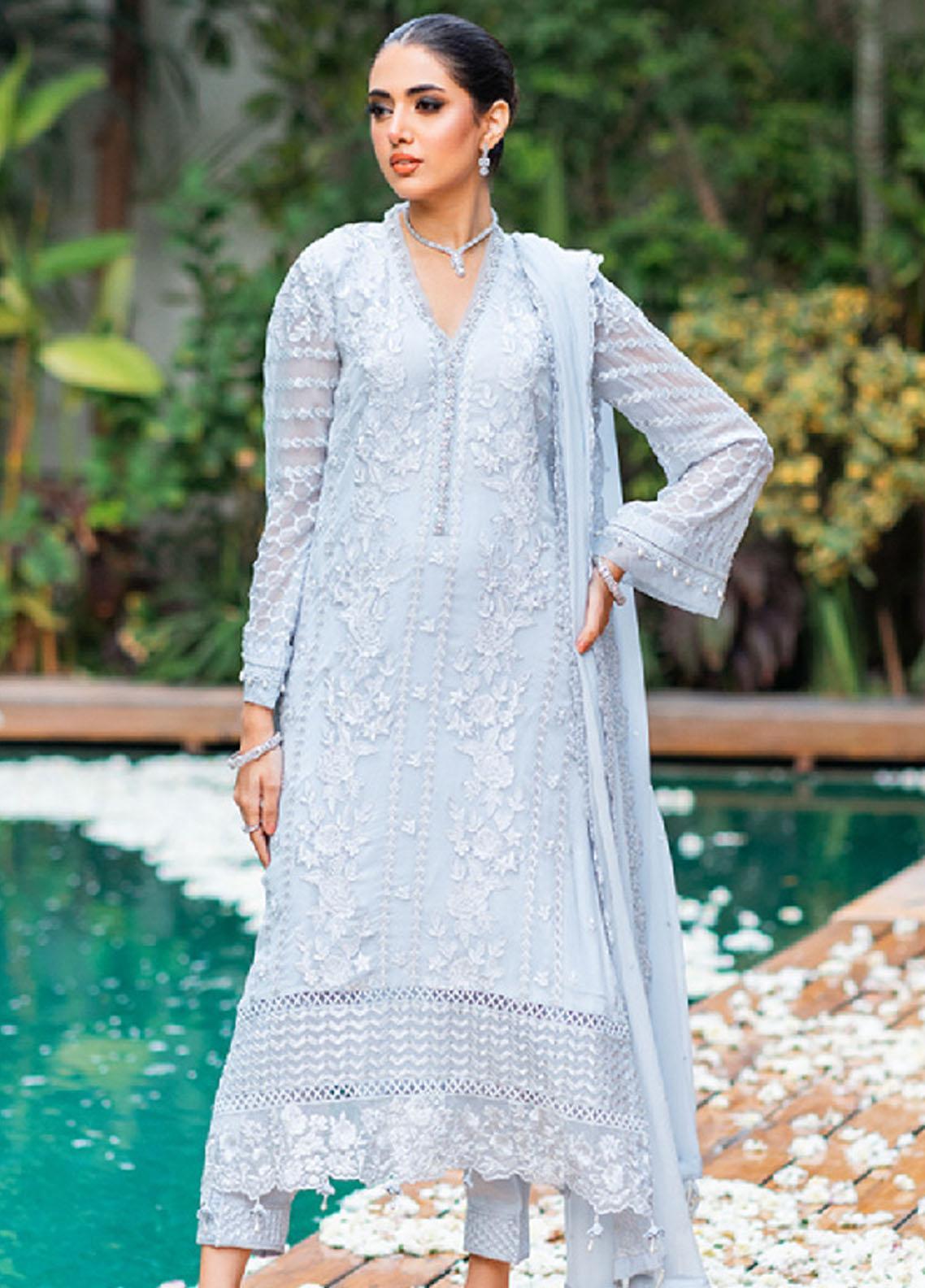 Luxe By Azure Embroidered Chiffon Suits Unstitched 3 Piece AZU23LE3 AS ...
