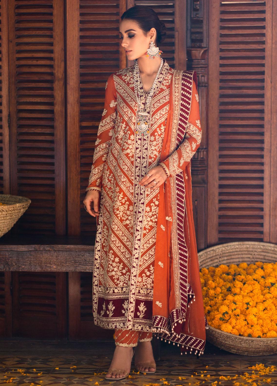 Luxe By Azure Embroidered Chiffon Suits Unstitched 3 Piece AZU23LE3 AS ...