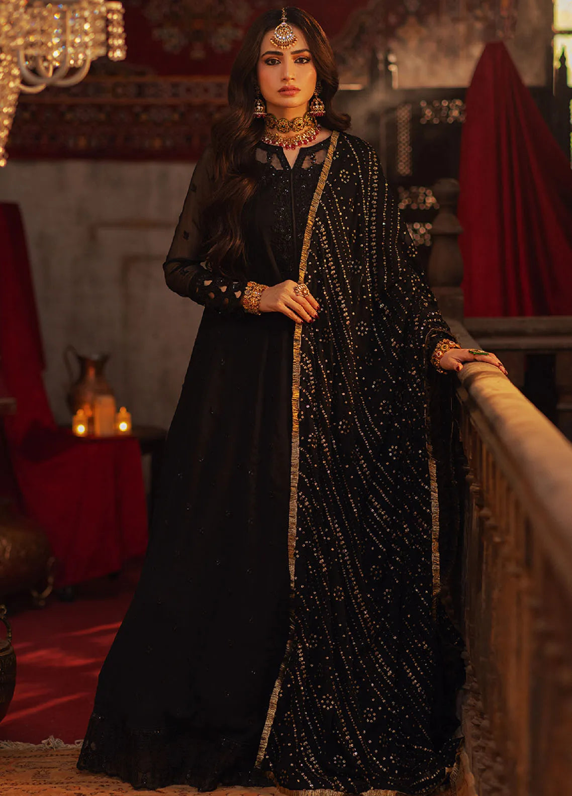 Luxe by Azure Embroidered Chiffon Suits Unstitched 3 Piece AZU24LE NMAS ...