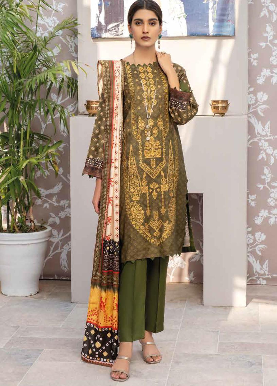 Mahi By Rang Rasiya Embroidered Cottel Linen Suits Unstitched 3 Piece ...