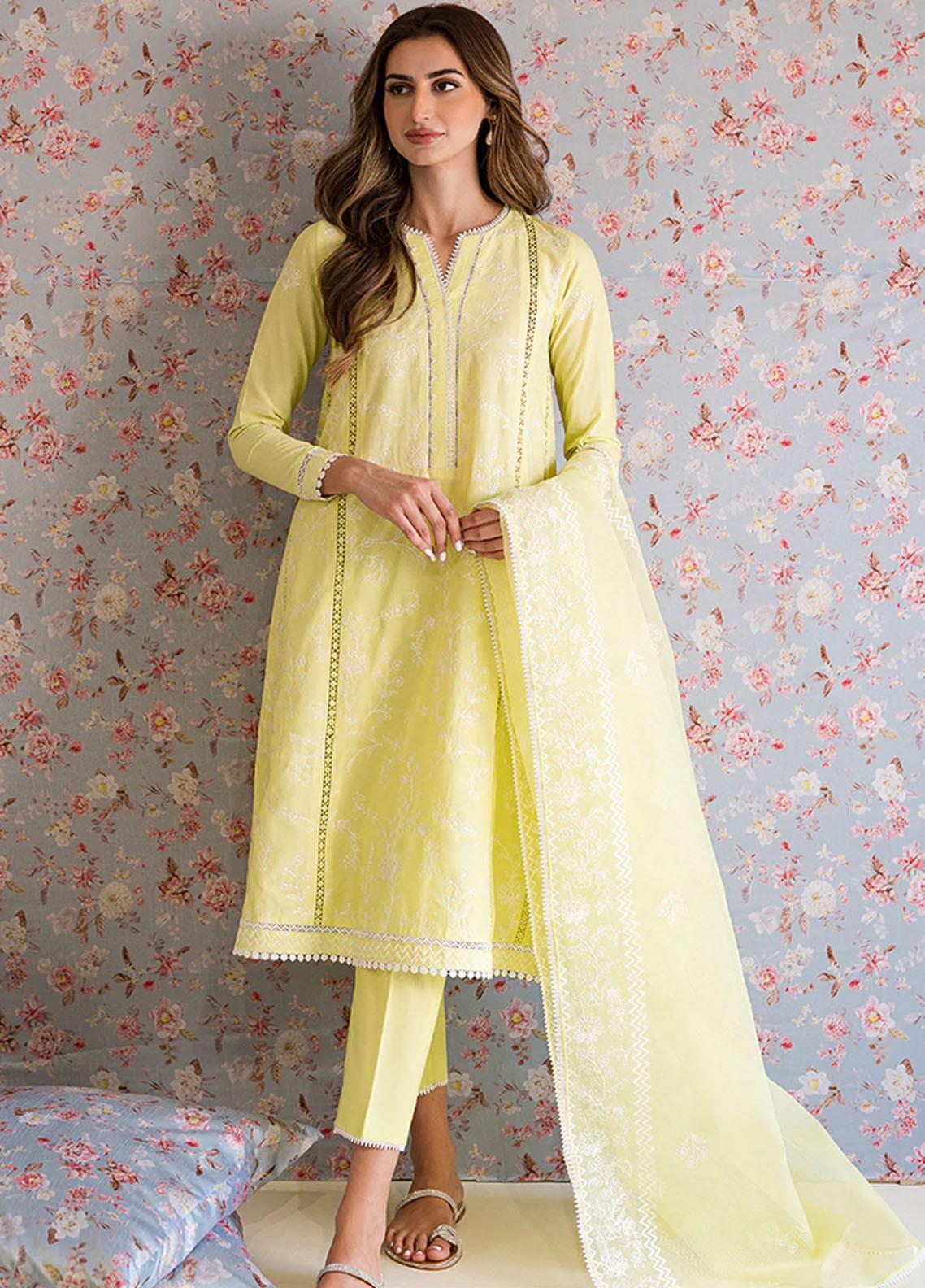 Mahiri By Cross Stitch Embroidered Lawn Suits Unstitched 3 Piece CS23M ...