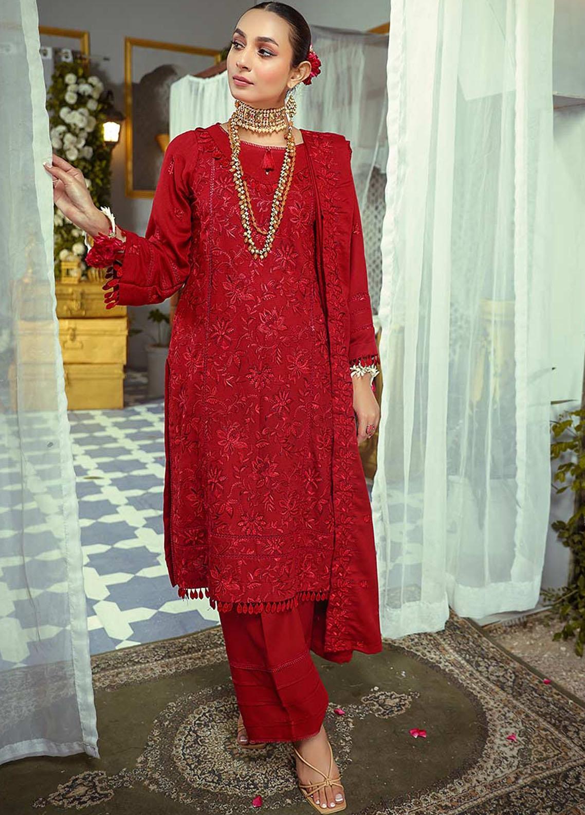 Mahpara By Mahnur Embroidered Karandi Suits Unstitched 3 Piece MN22M D ...
