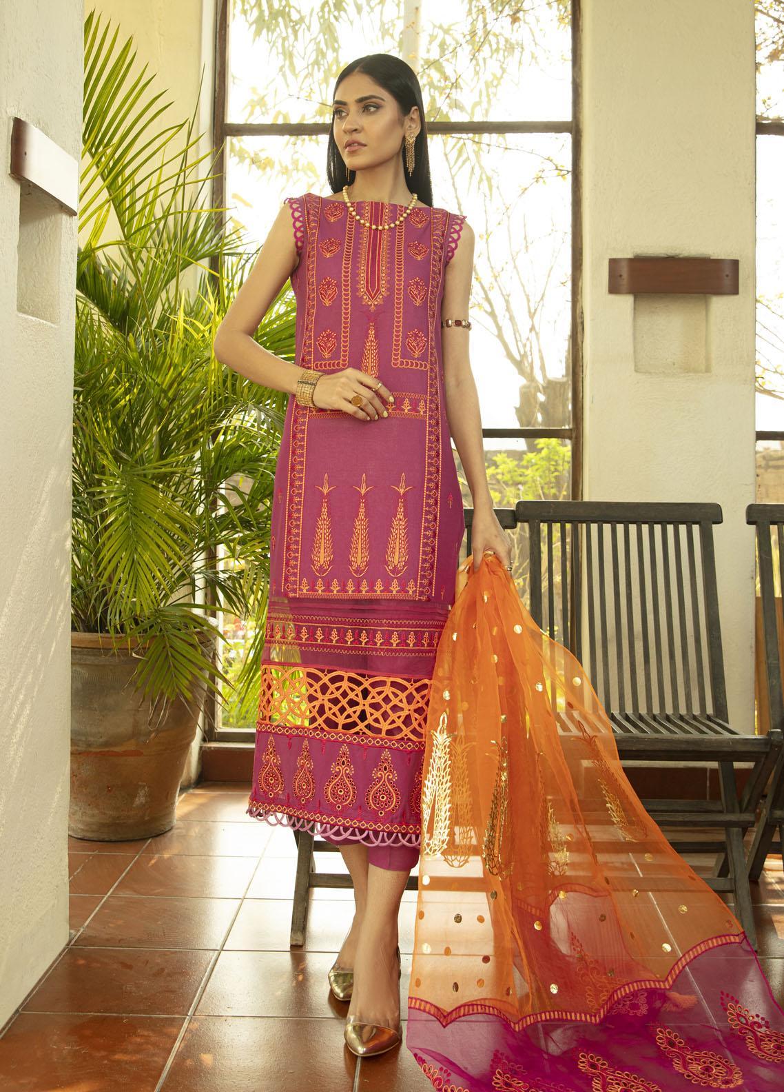Mahroosh by Parishay Embroidered Lawn Suits Unstitched 3 Piece PRS22MH ...