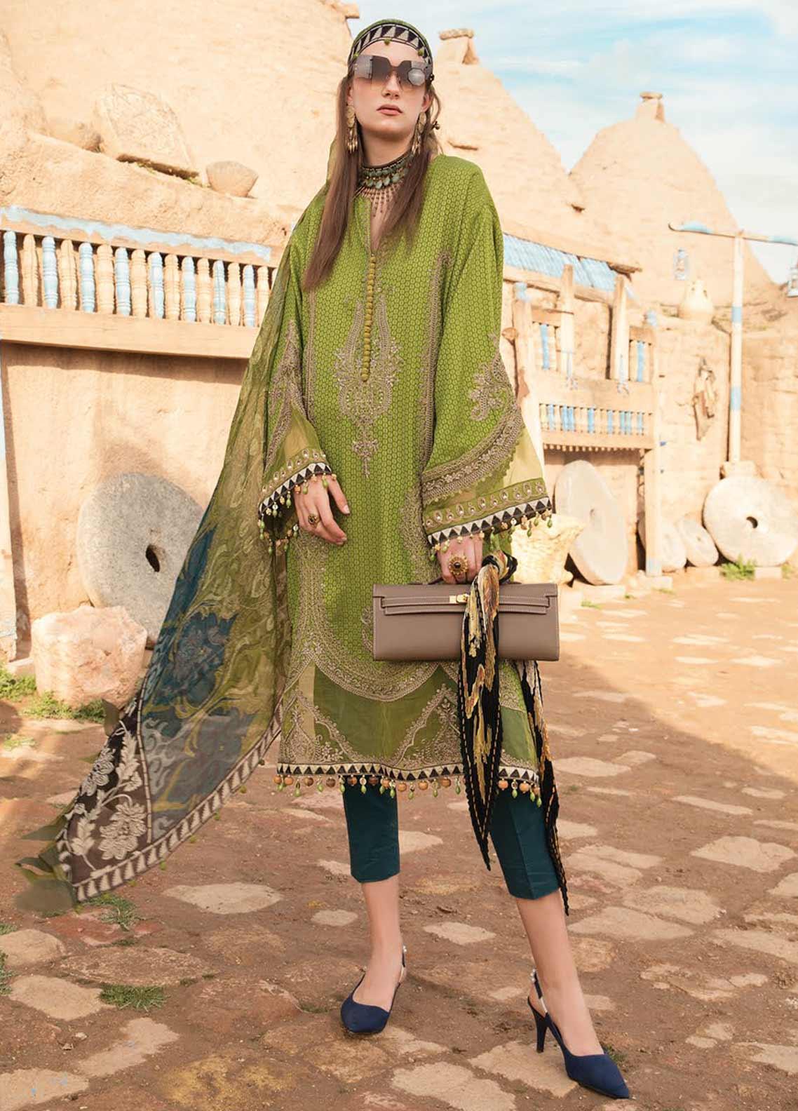 Maria B Embroidered Woven Yarn Suits Unstitched 3 Piece MB21L 14-B ...