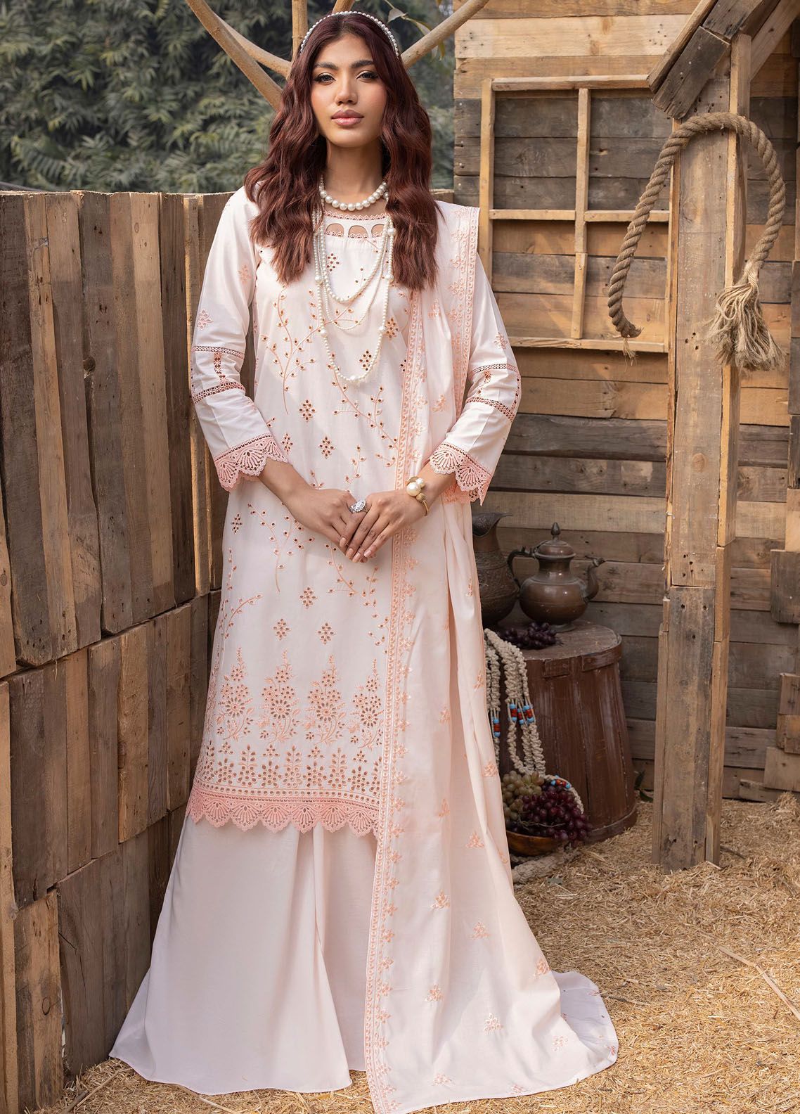 Mehru By Mahnur Embroidered Lawn Suits Unstitched 3 Piece MN24MR D-03 ...