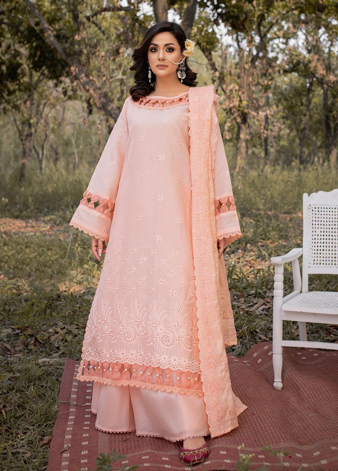 Mehru By Mahnur Embroidered Lawn Suits Unstitched 3 Piece MN23CK MEE-02 ...