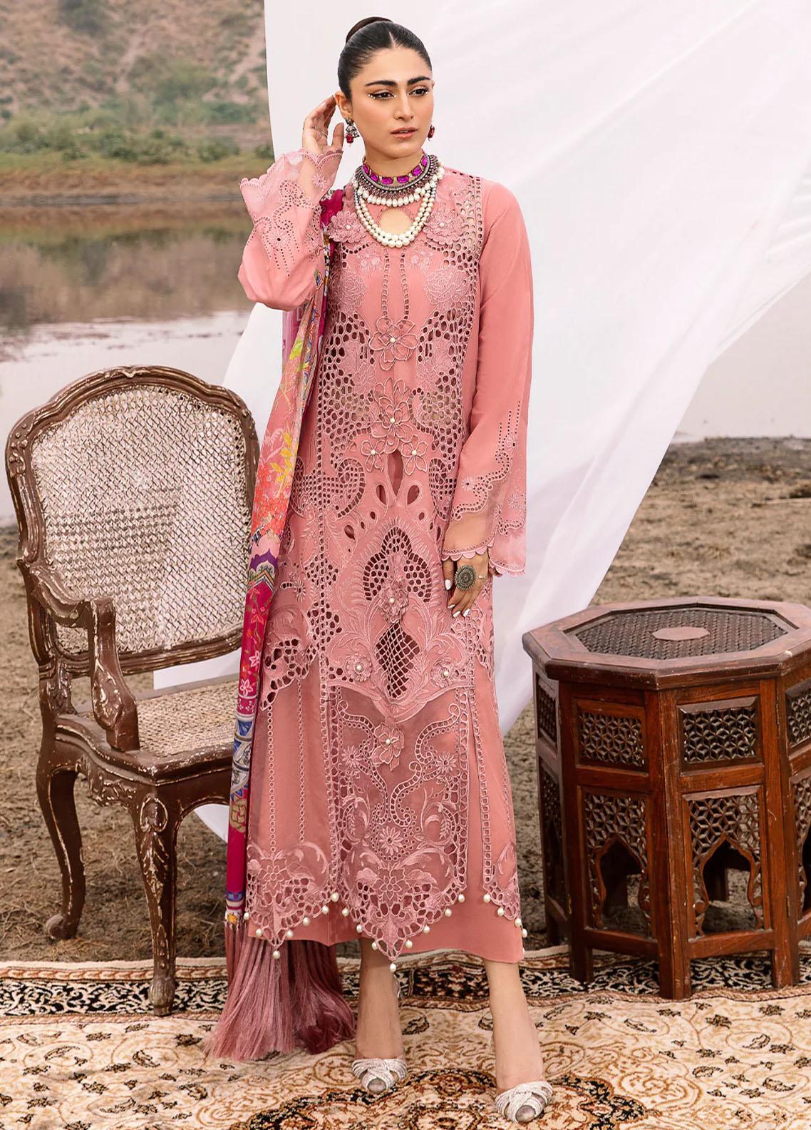 Mem Saab By Bin Ilyas Embroidered Lawn Suits Unstitched 3 Piece BI23MS ...