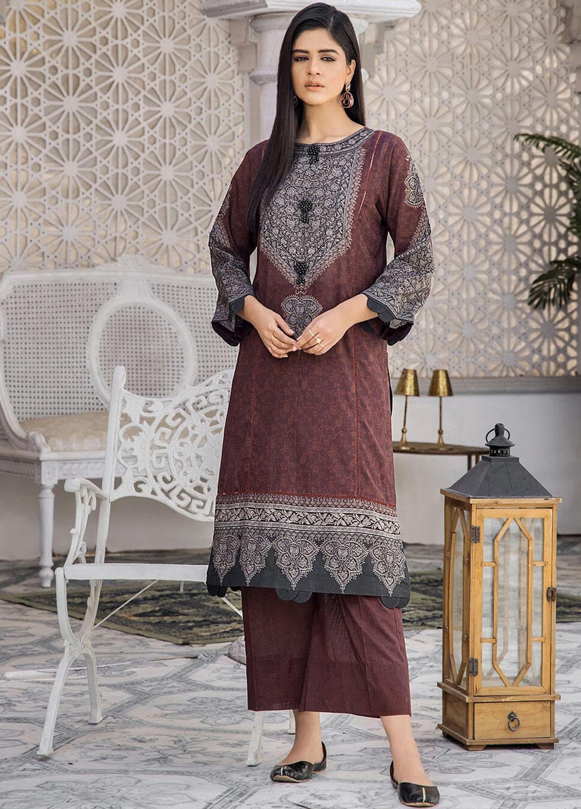 Nureh By Khas Printed Lawn Suits Unstitched 2 Piece KHS23N RKT-1715 ...