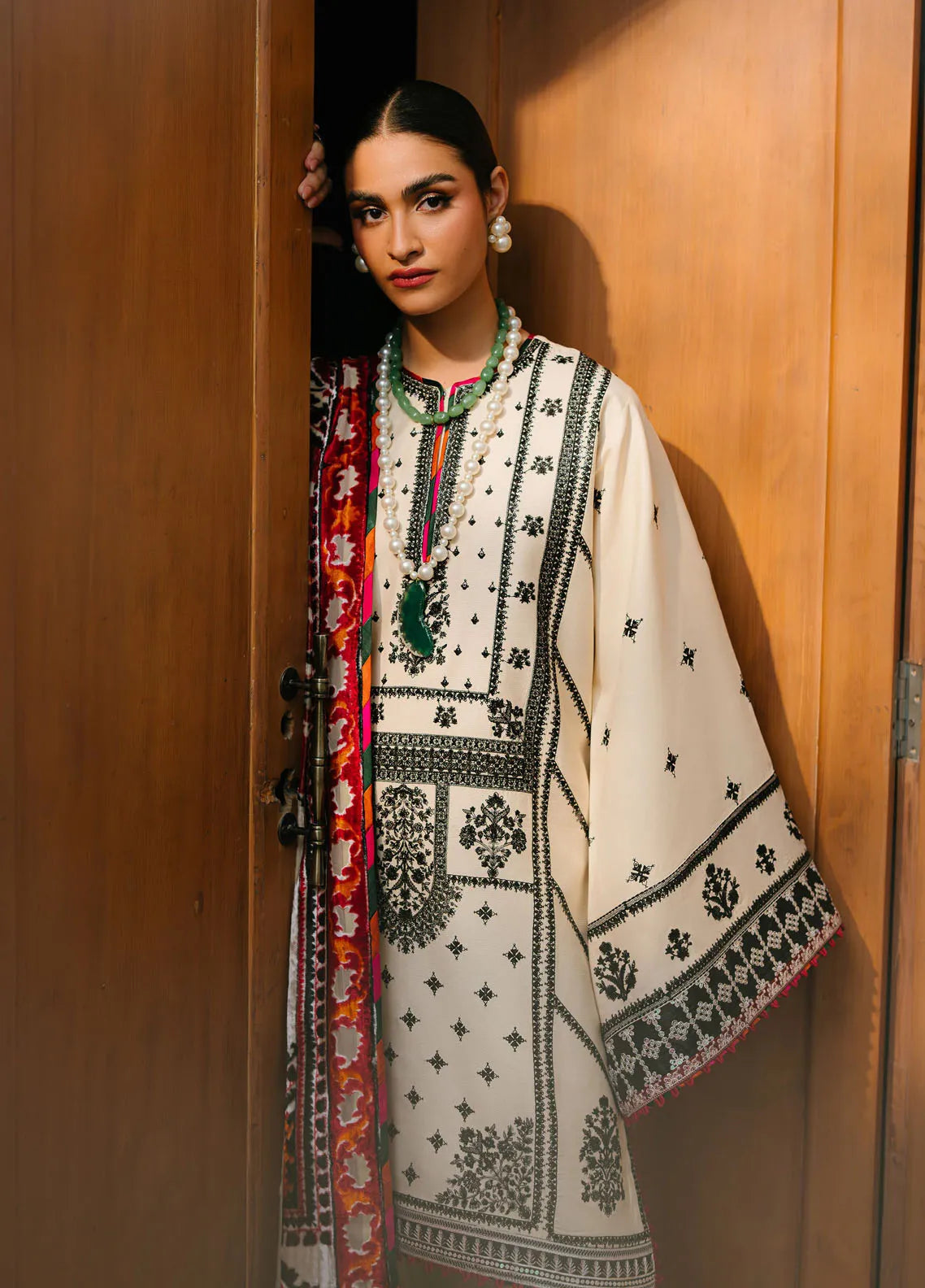 Olivia by Bin Ilyas Embroidered Kotrai Suit Unstitched 3 Piece BI24O ...
