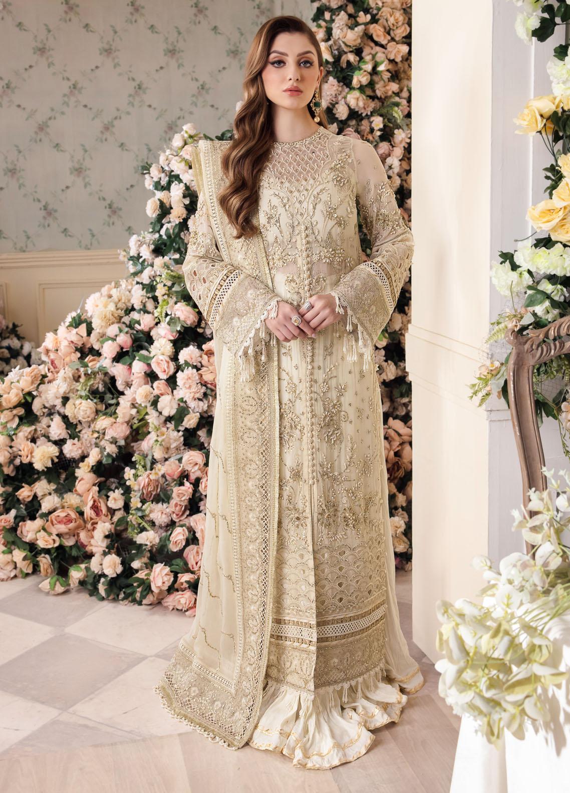 Panache By Saad Shaikh Embroidered Chiffon Suits Unstitched 4 Piece ...