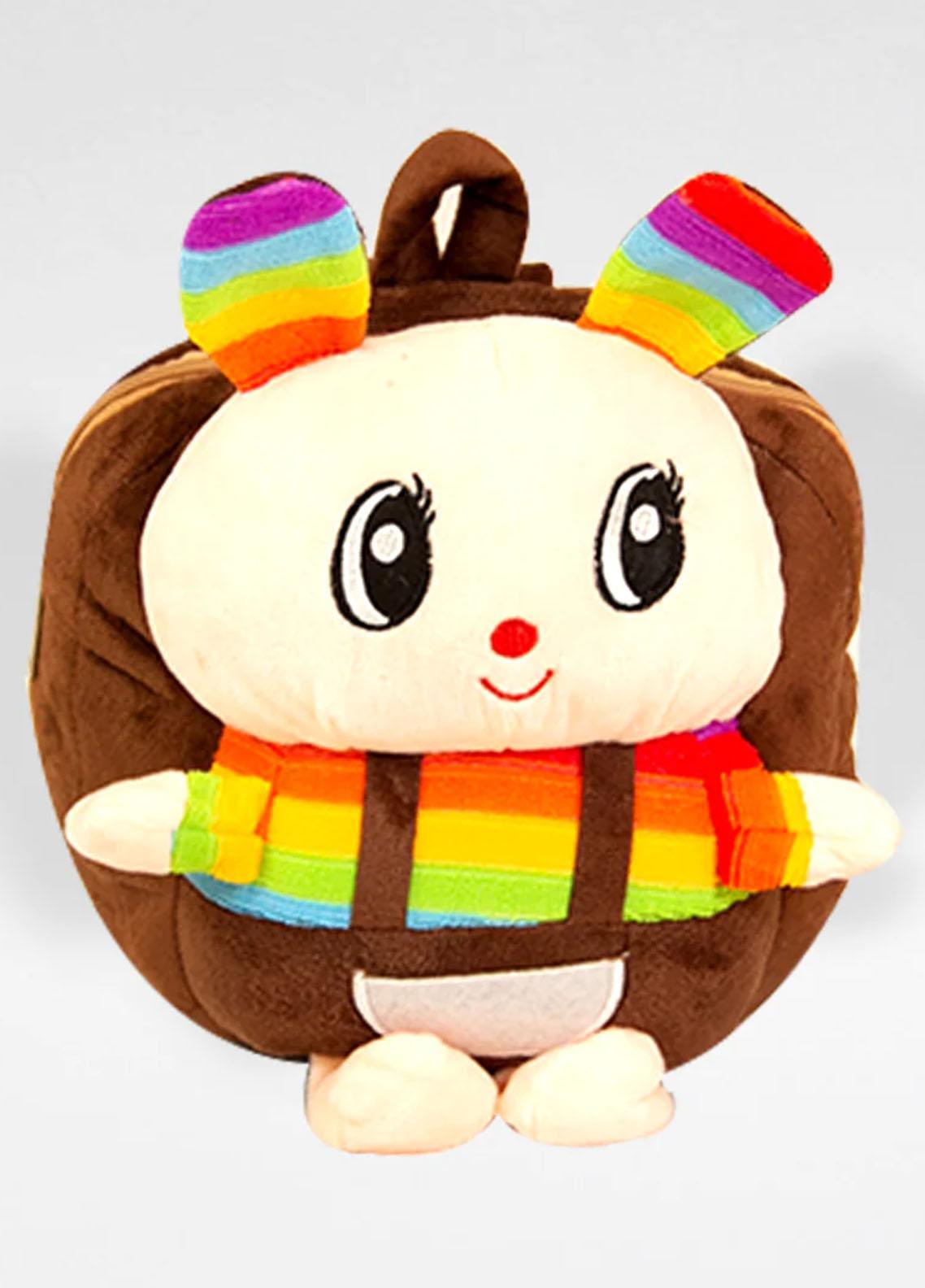 Plush Mink Kids Character Backpacks Bag- Rainbow Bear - Baby Product ...