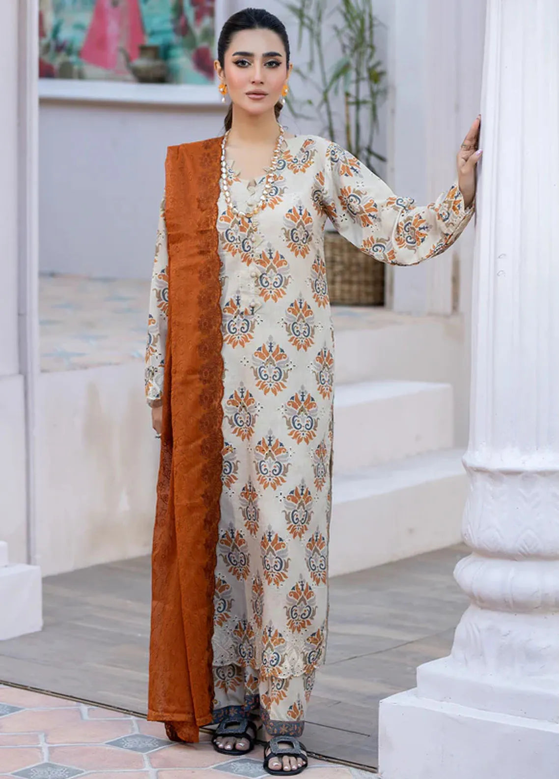 Printkari By Noorma Kaamal Embroidered Lawn Suit Unstitched 3 Piece ...