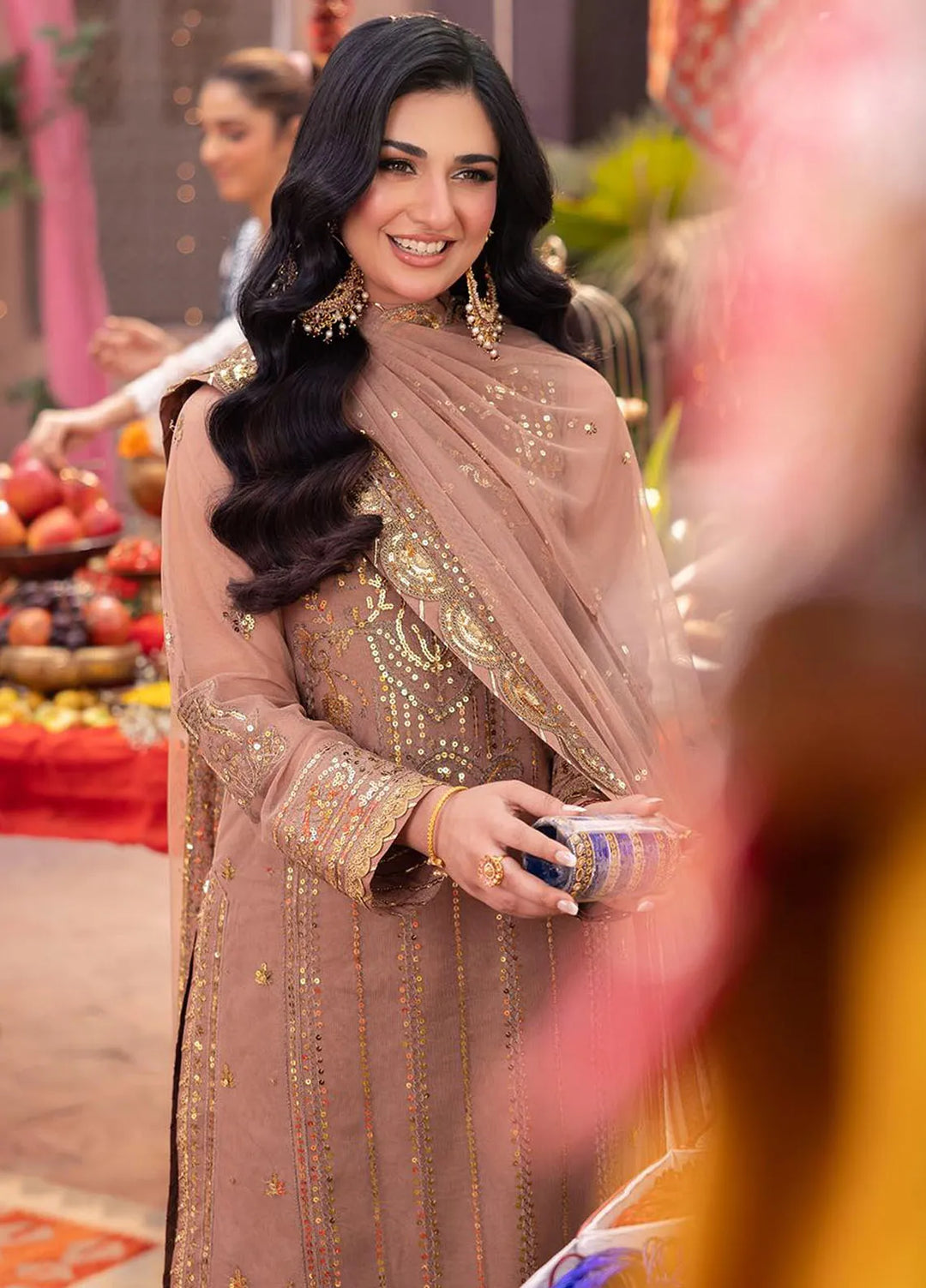 Pyaar Diyan Gallan By Asim Jofa Embroidered Net Suit Unstitched 3 Piece ...