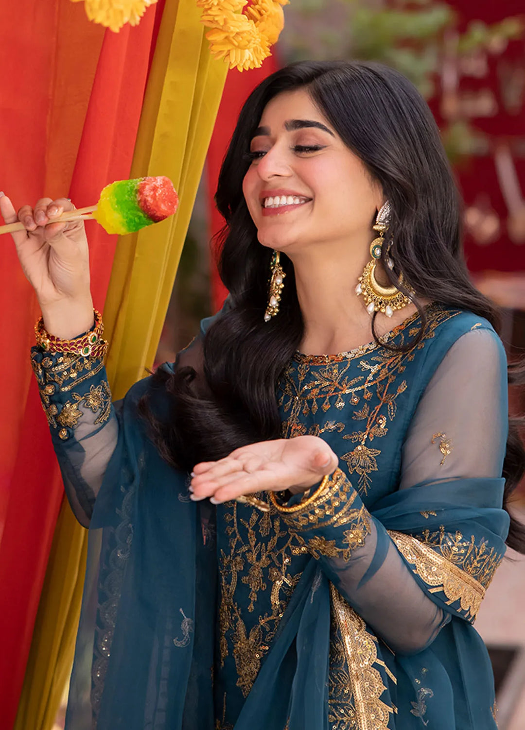 Pyaar Diyan Gallan By Asim Jofa Embroidered Organza Suit Unstitched 3 ...