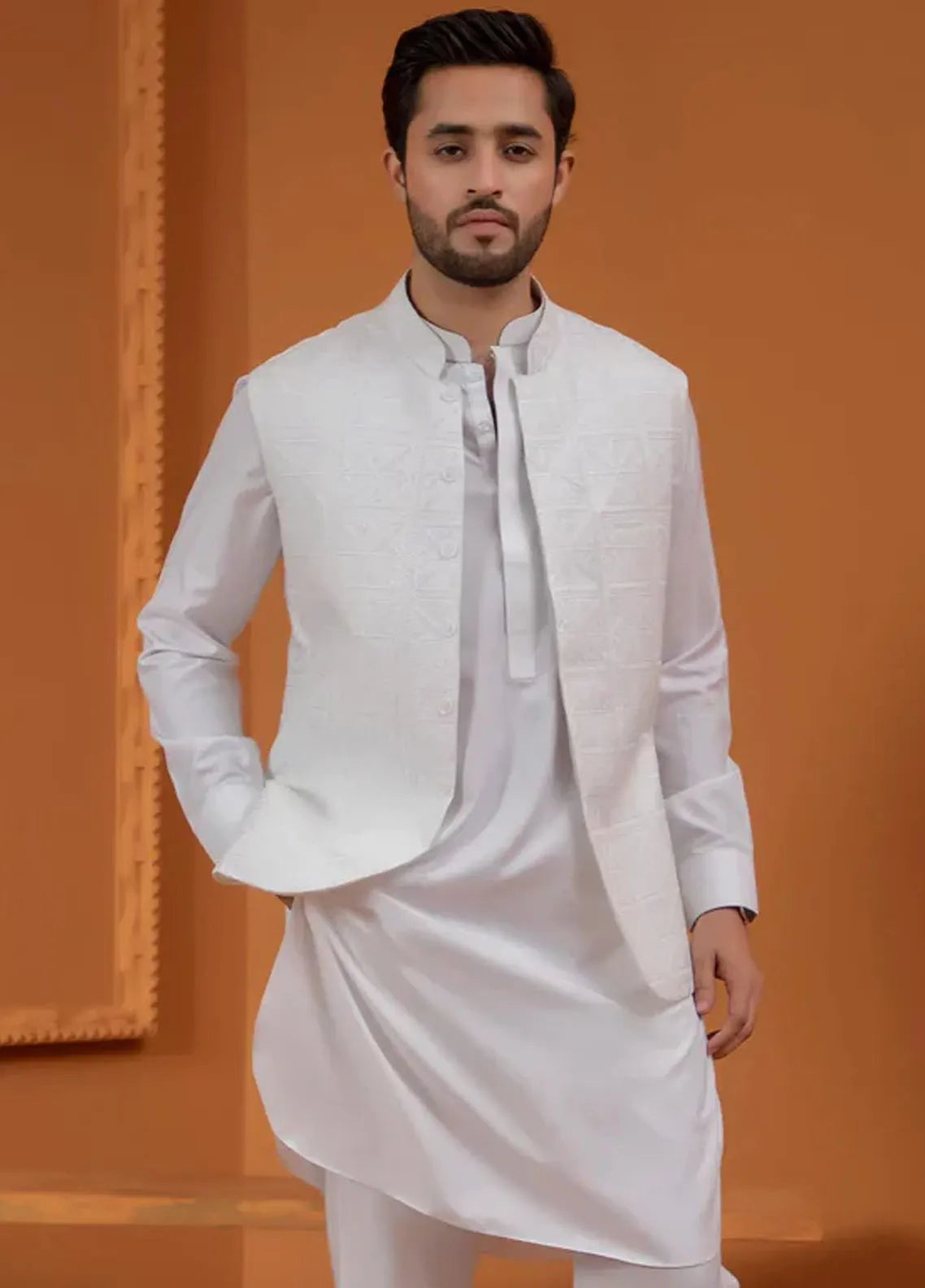 Rang By Ahmad Raza Wash N Wear Fancy Men 3 Piece Suit - AR5072 ...