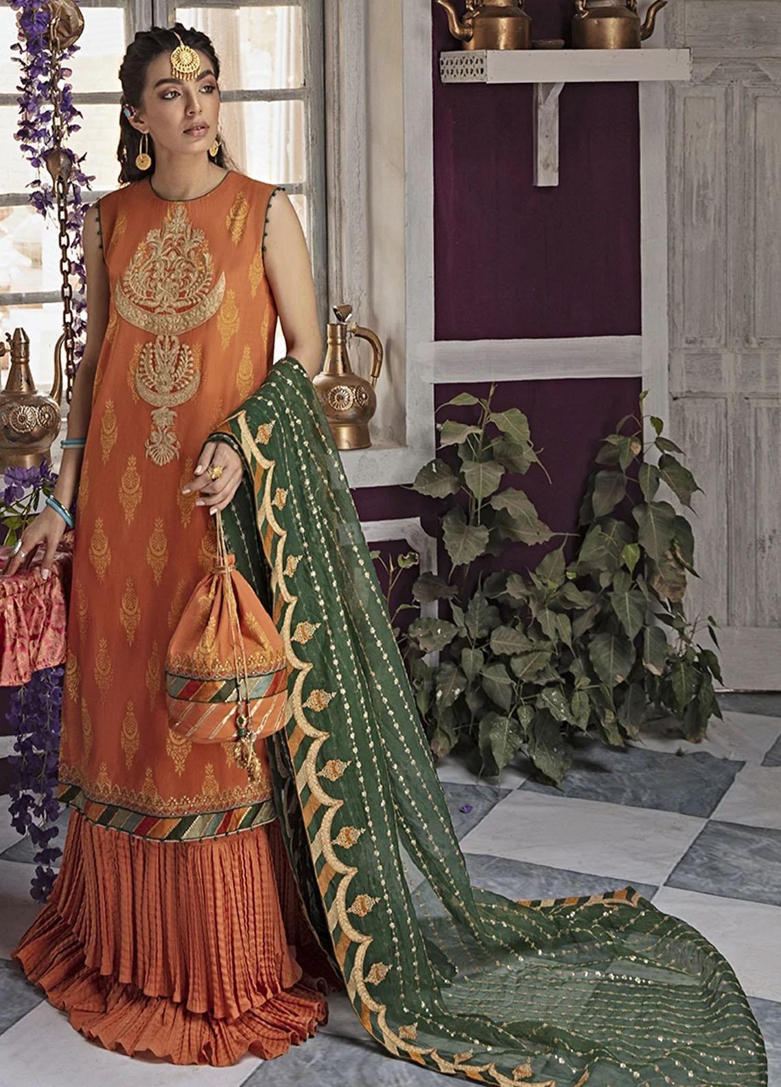 Rim Jhim by Cross Stitch Embroidered Cotton Jacquard Suits Unstitched 3 ...