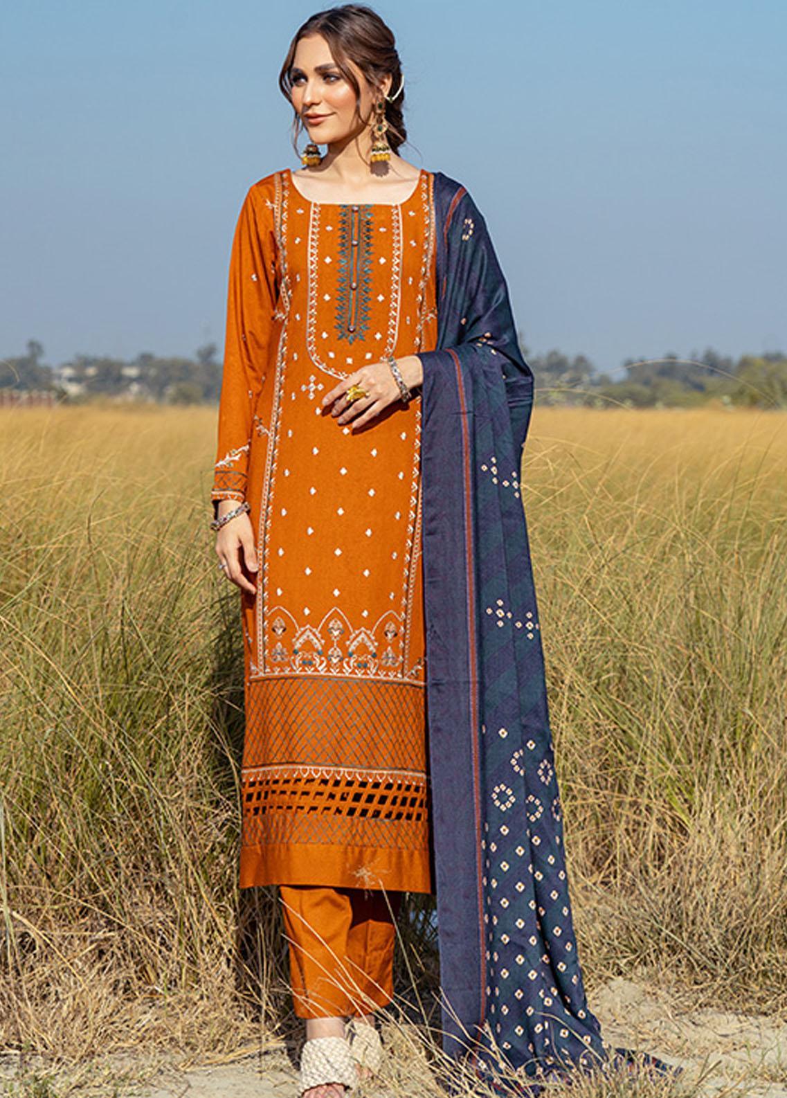 Riwaj By Banafsheh Embroidered Karandi Suits Unstitched 3 Piece BF22R ...