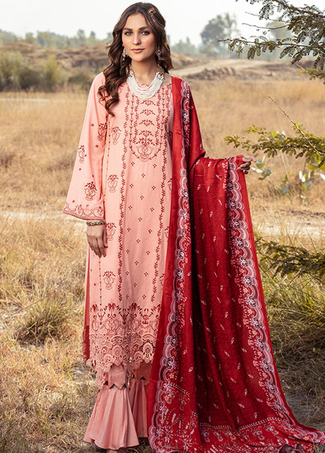 Riwaj By Banafsheh Embroidered Karandi Suits Unstitched 3 Piece BF22R ...