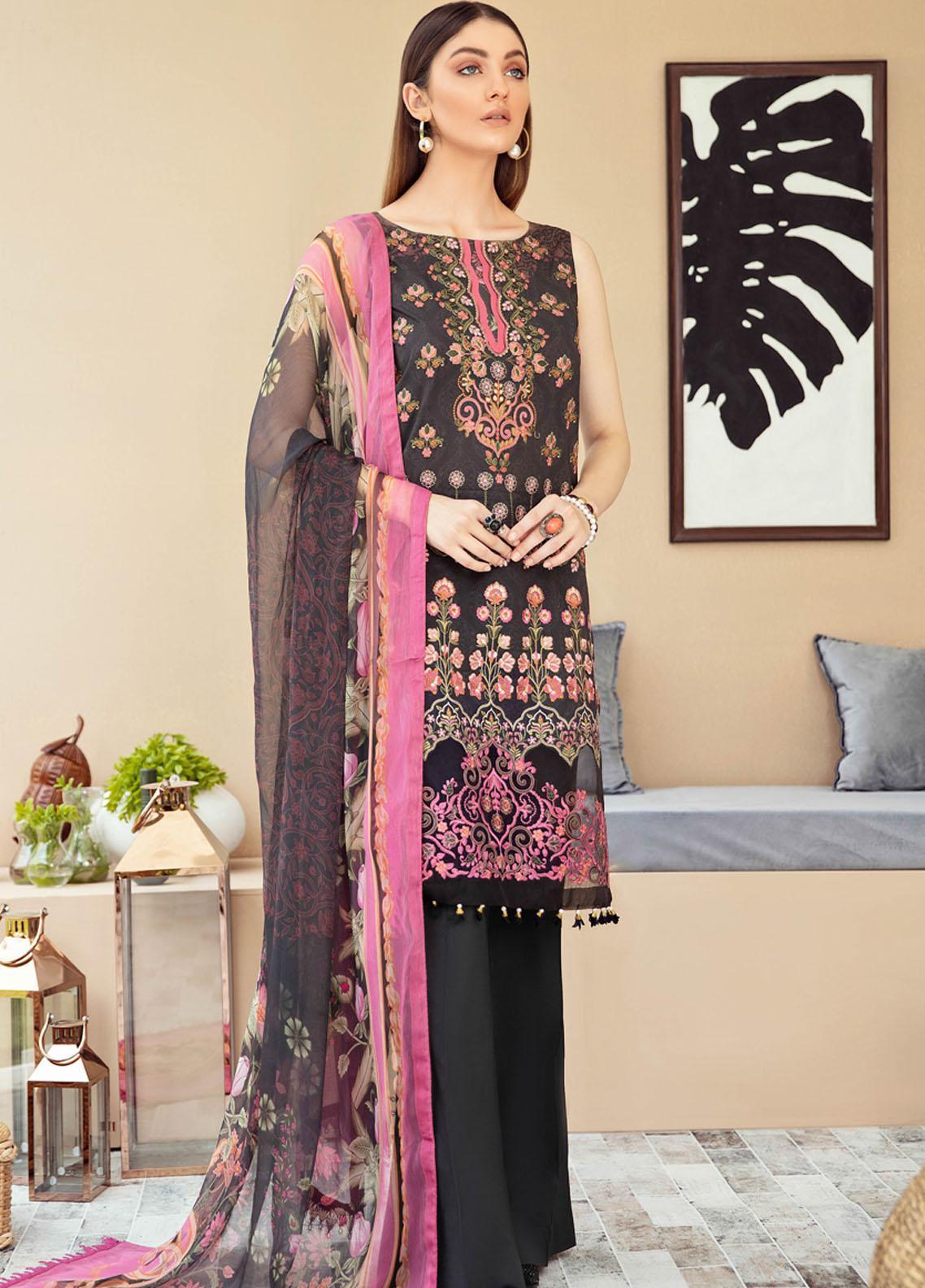 Riwayat by Ramsha Embroidered Lawn Suits Unstitched 3 Piece RSH21R-2 Y ...