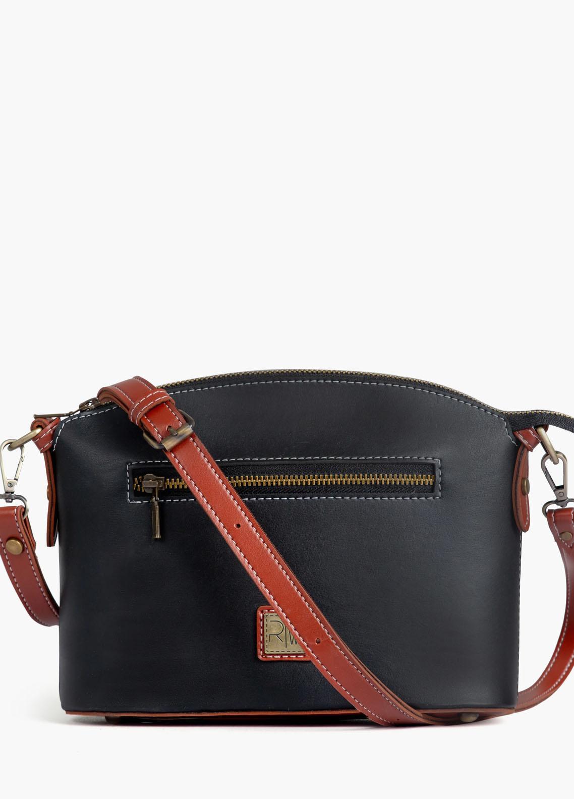 RTW Creation Bag RTW23CB Black and rust dome cross-body bag DCB-02 ...