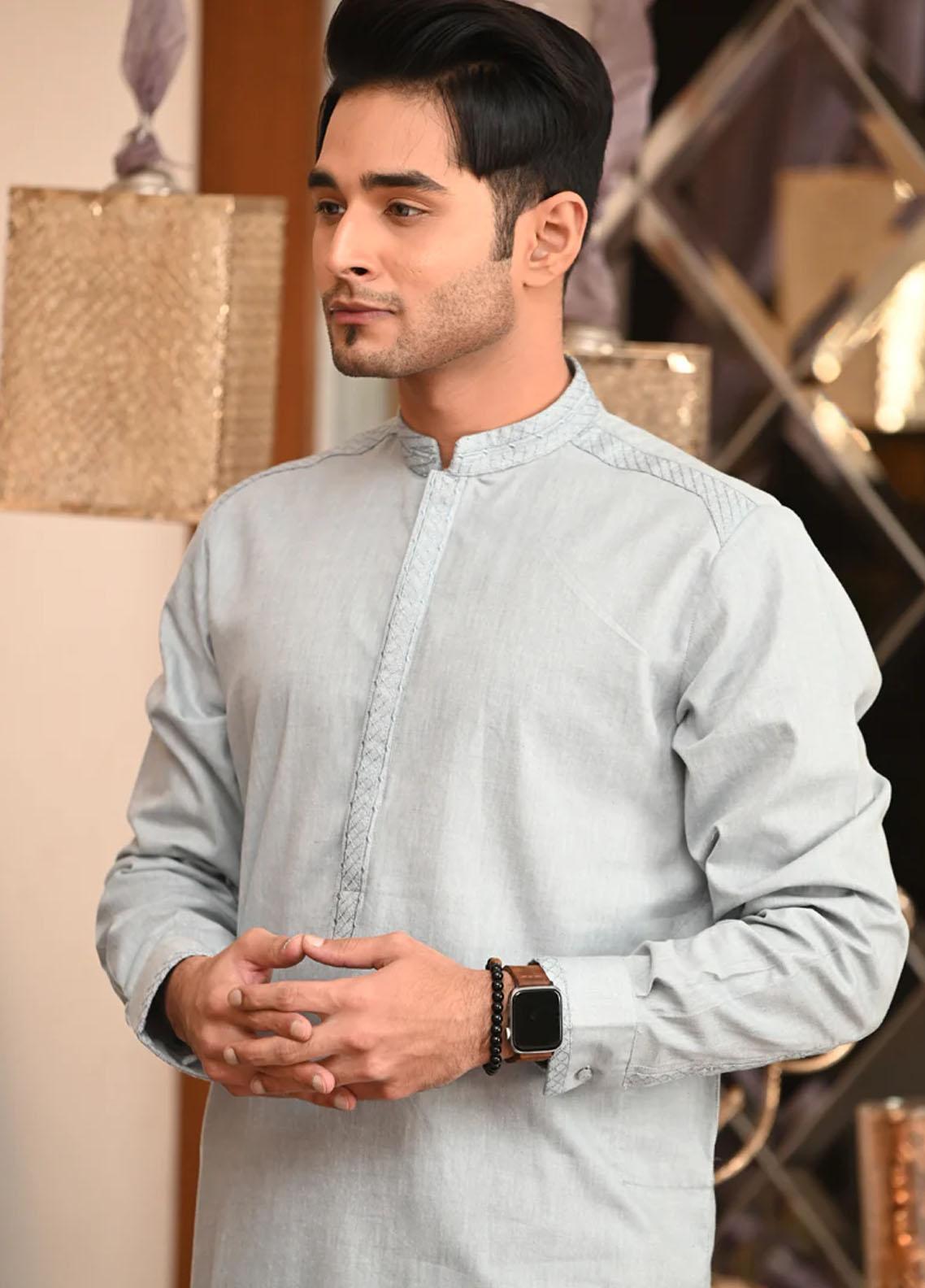Buy Saeed Ajmal Formal Kameez Shalwar for Men - 10-20-11-2585 Light ...