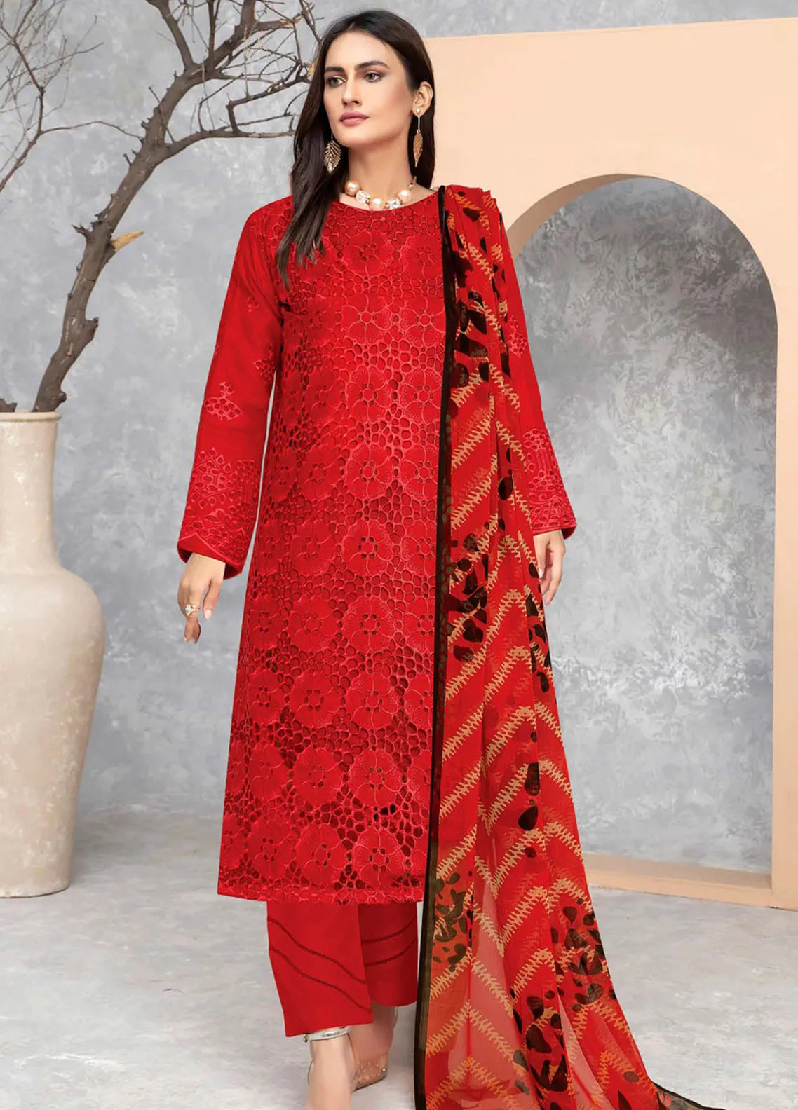 Saqafat By Insiya Embroidered Lawn Suit Unstitched 3 Piece INS24S DE-08 ...