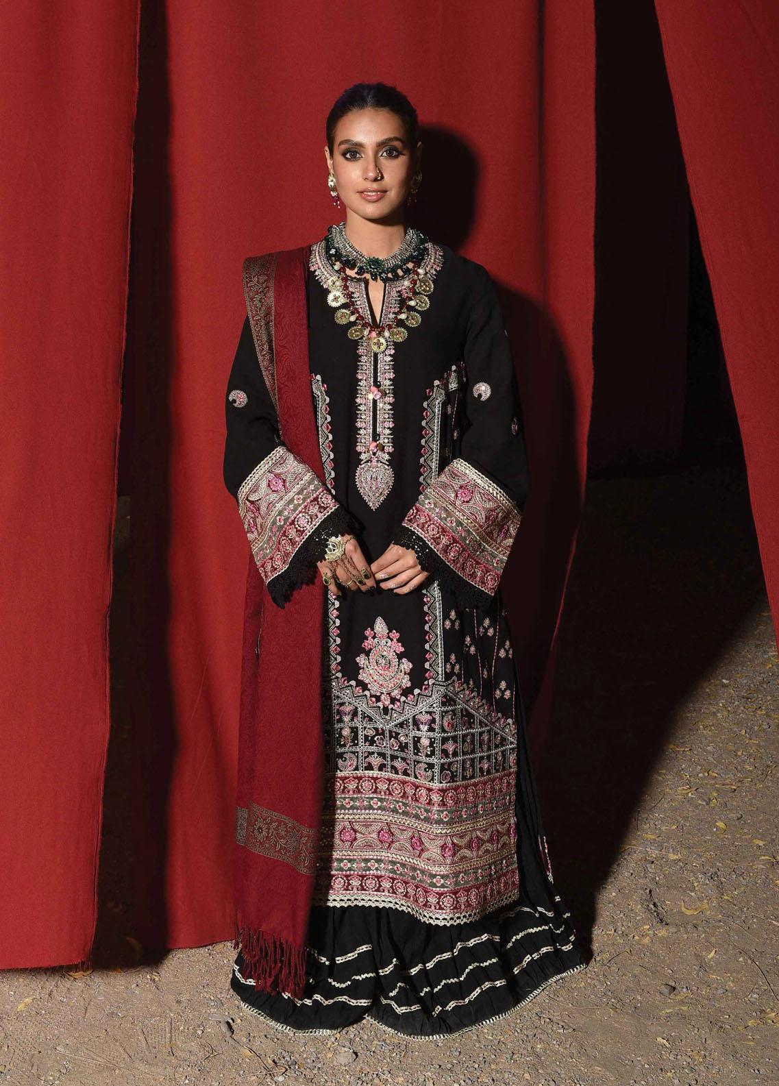 Sayonee by Qalamkar Embroidered Suits Unstitched 3 Piece QLM22SL K-05 ...
