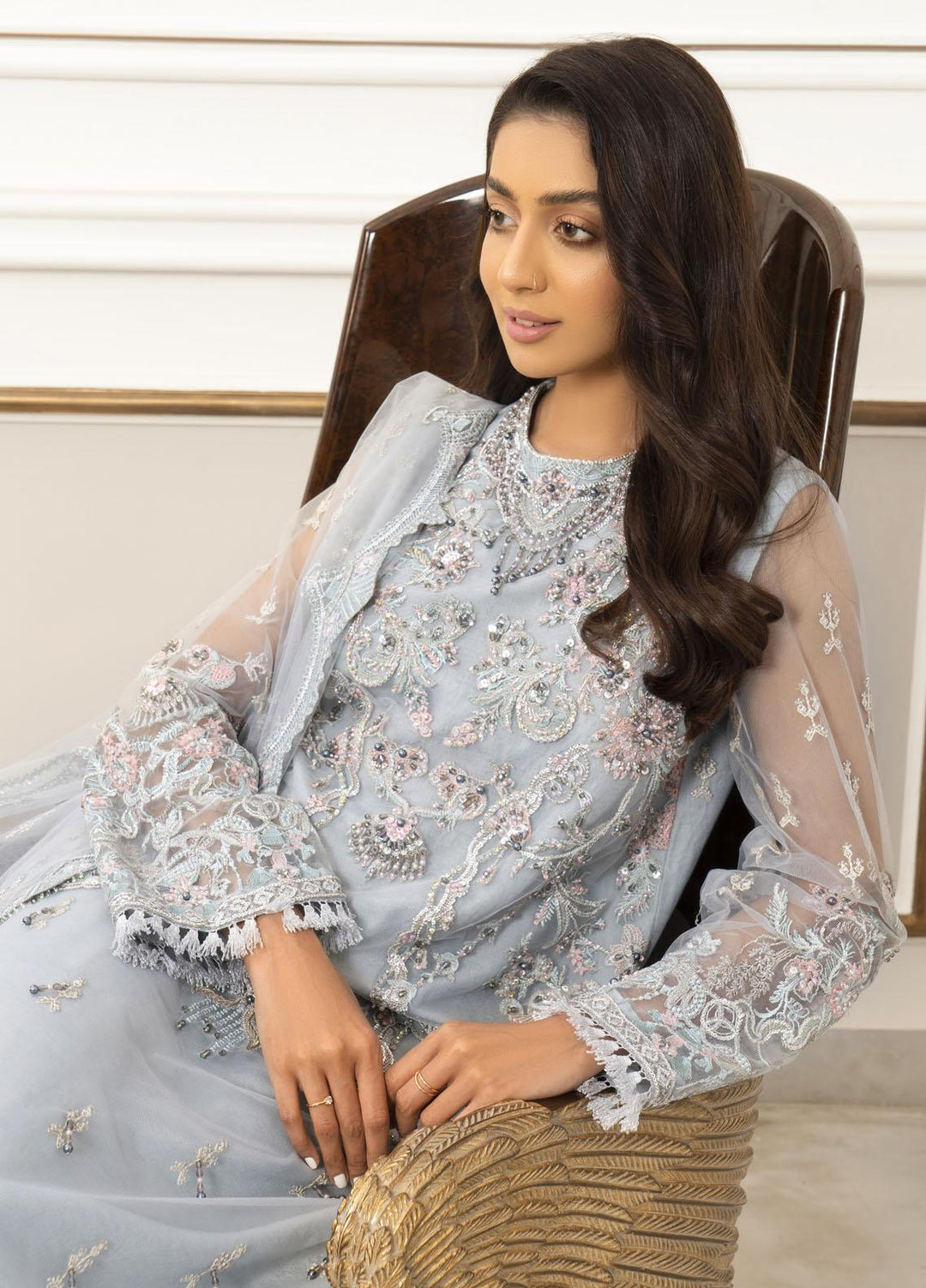 Selene by Aroshi Embroidered Net Suit Unstitched 3 Piece ASHNA - Luxury ...