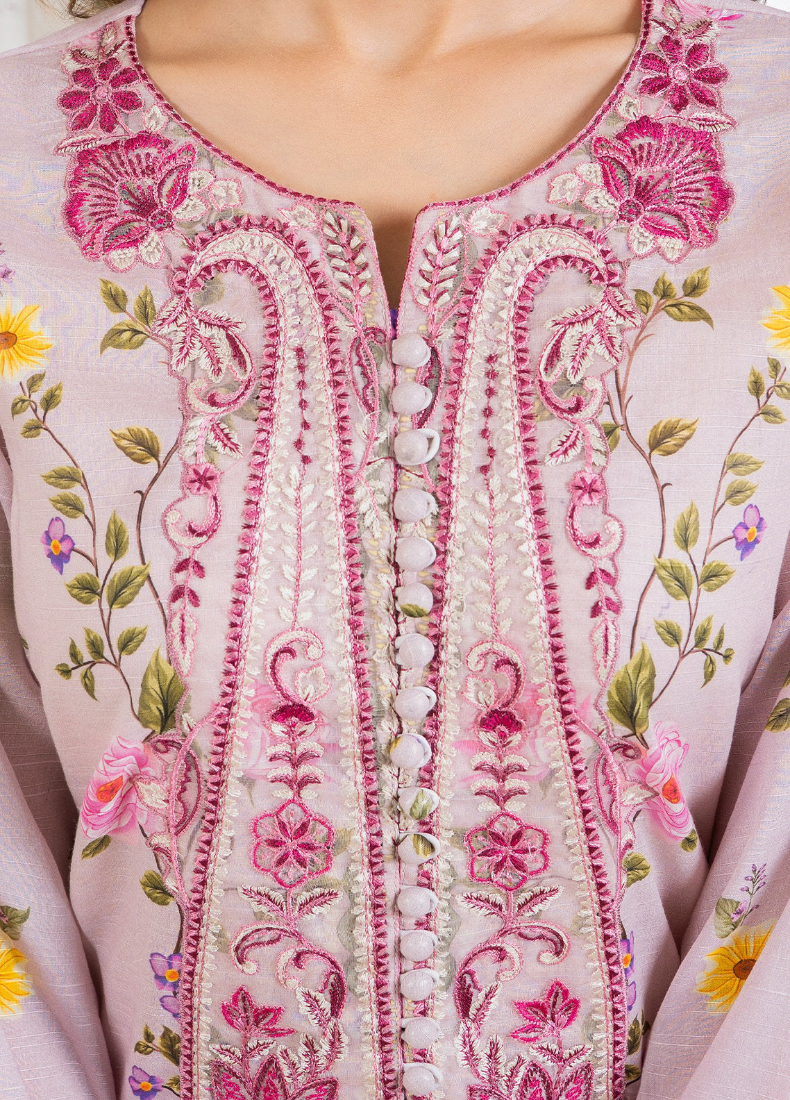 Selene by Meerak Pret Embroidered Slub Lawn 3 Piece Suit Calista ...