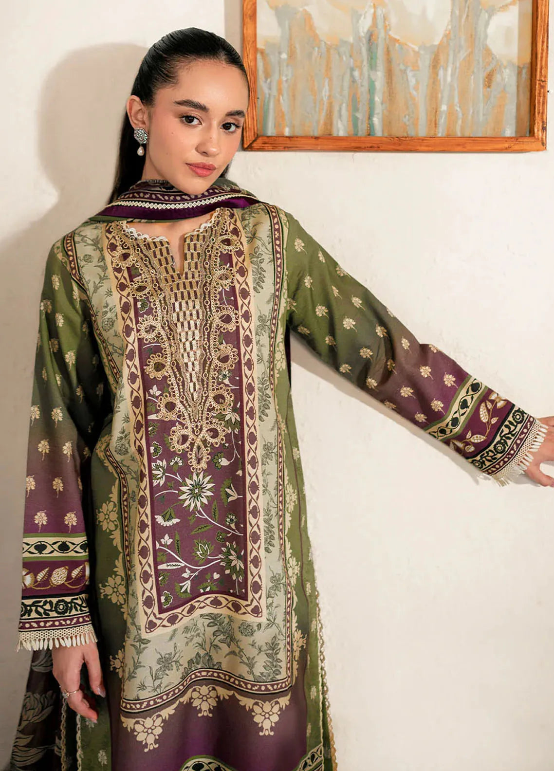 Selene By Roheenaz Embroidered Cambric Suit Unstitched 3 Piece RNZ24S ...