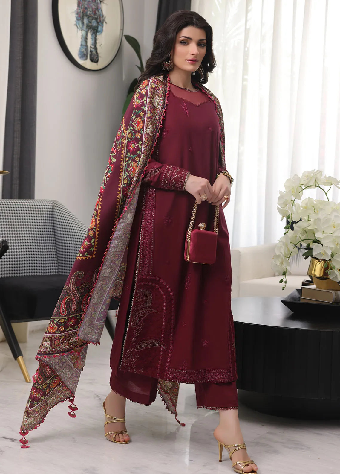 Sera By Sahane Embroidered Lawn Suits Unstitched 3 Piece SNE24SR CT ...