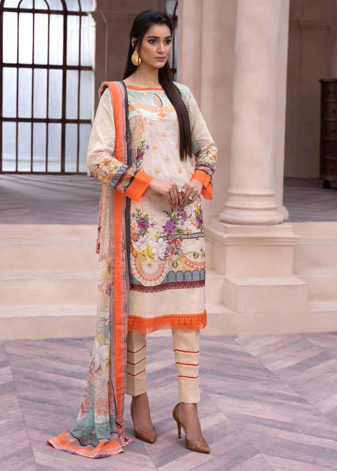 Shahana By Zara Ali Embroidered Lawn Suits Unstitched 3 Piece ZRA22SS S ...