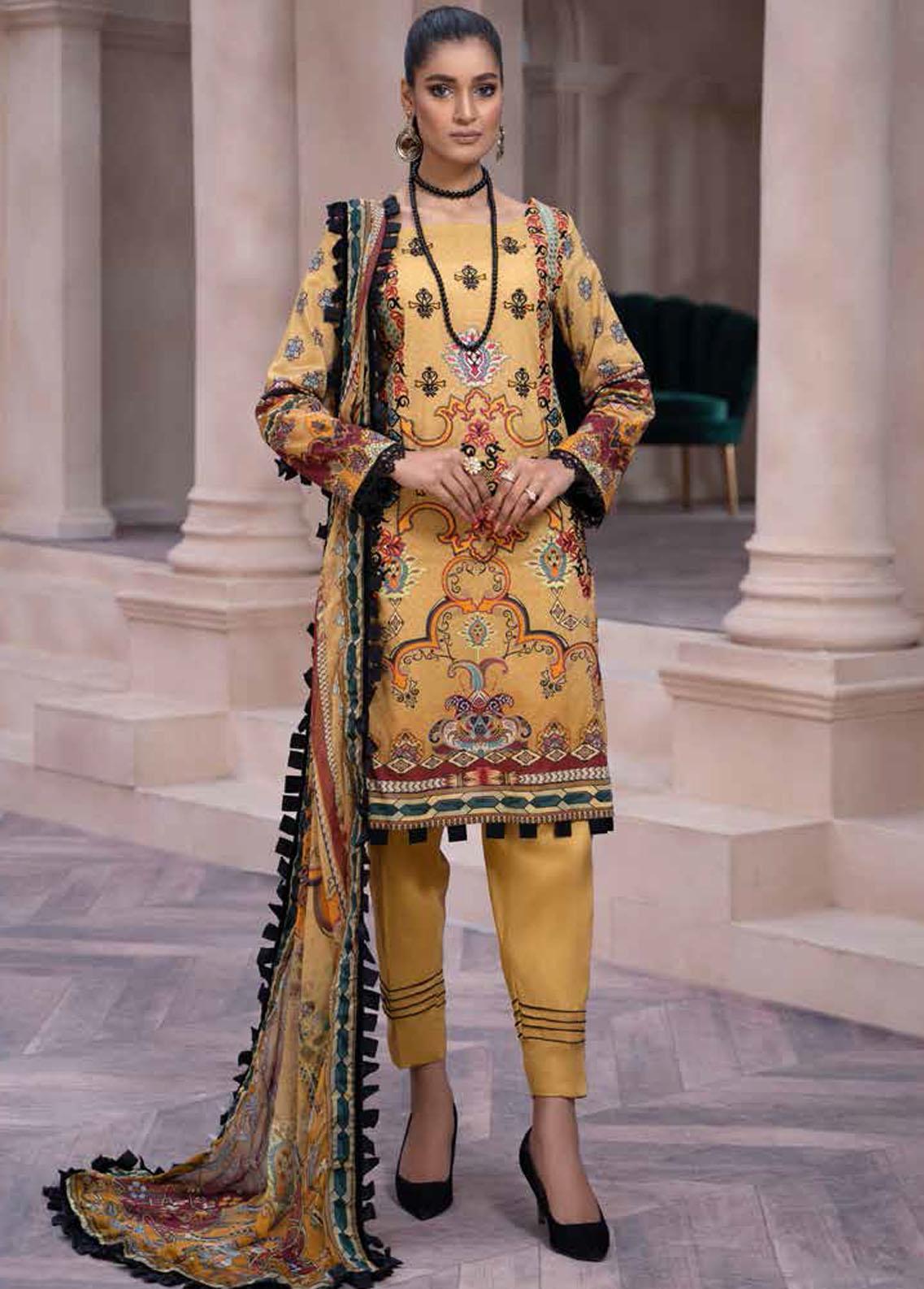 Shahana By Zara Ali Embroidered Lawn Suits Unstitched 3 Piece ZRA22SS S ...