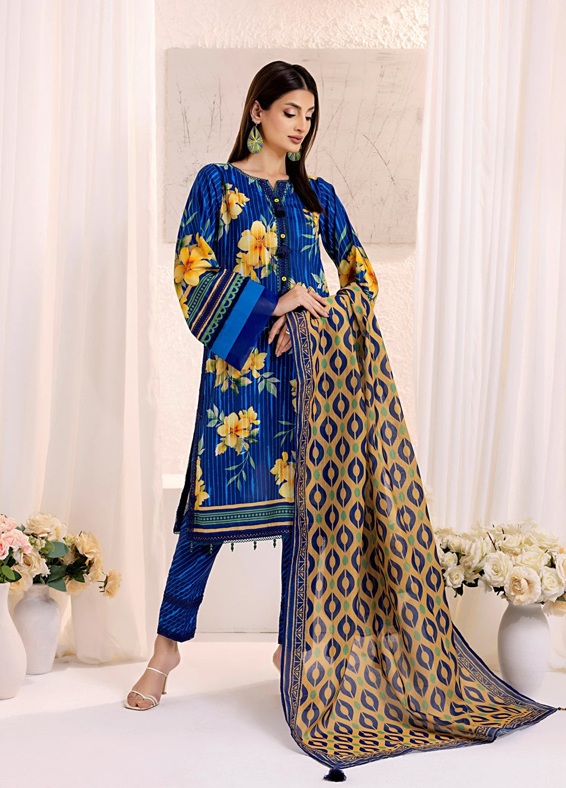 Sible by Salitex Printed Silk Lawn Suits Unstitched 3 Piece ...