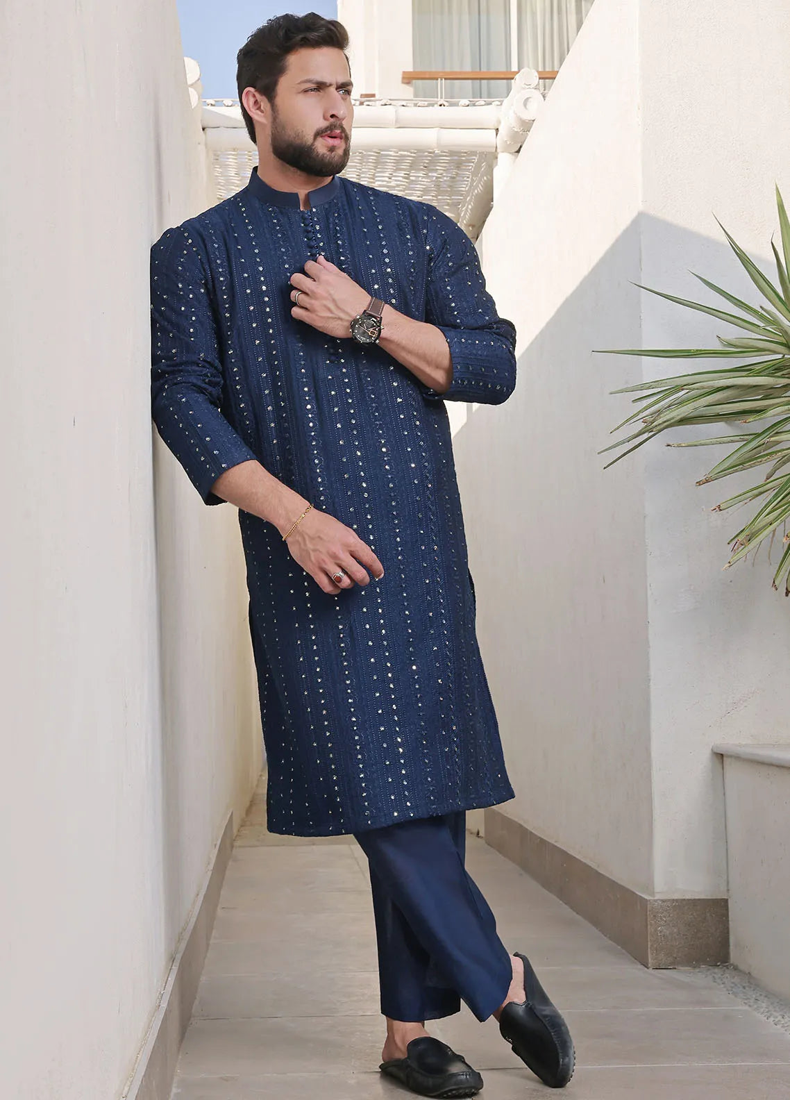 The Great Master (TGM) Raw Silk Fancy Men Kurta Pajama - Skyline ...