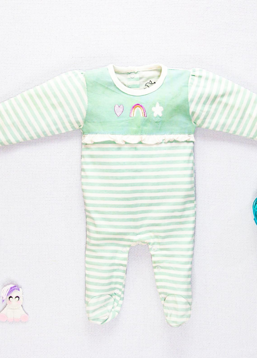 The Nest Cotton Fancy Sleeping Suit (Frill at Chest) for Kids ...