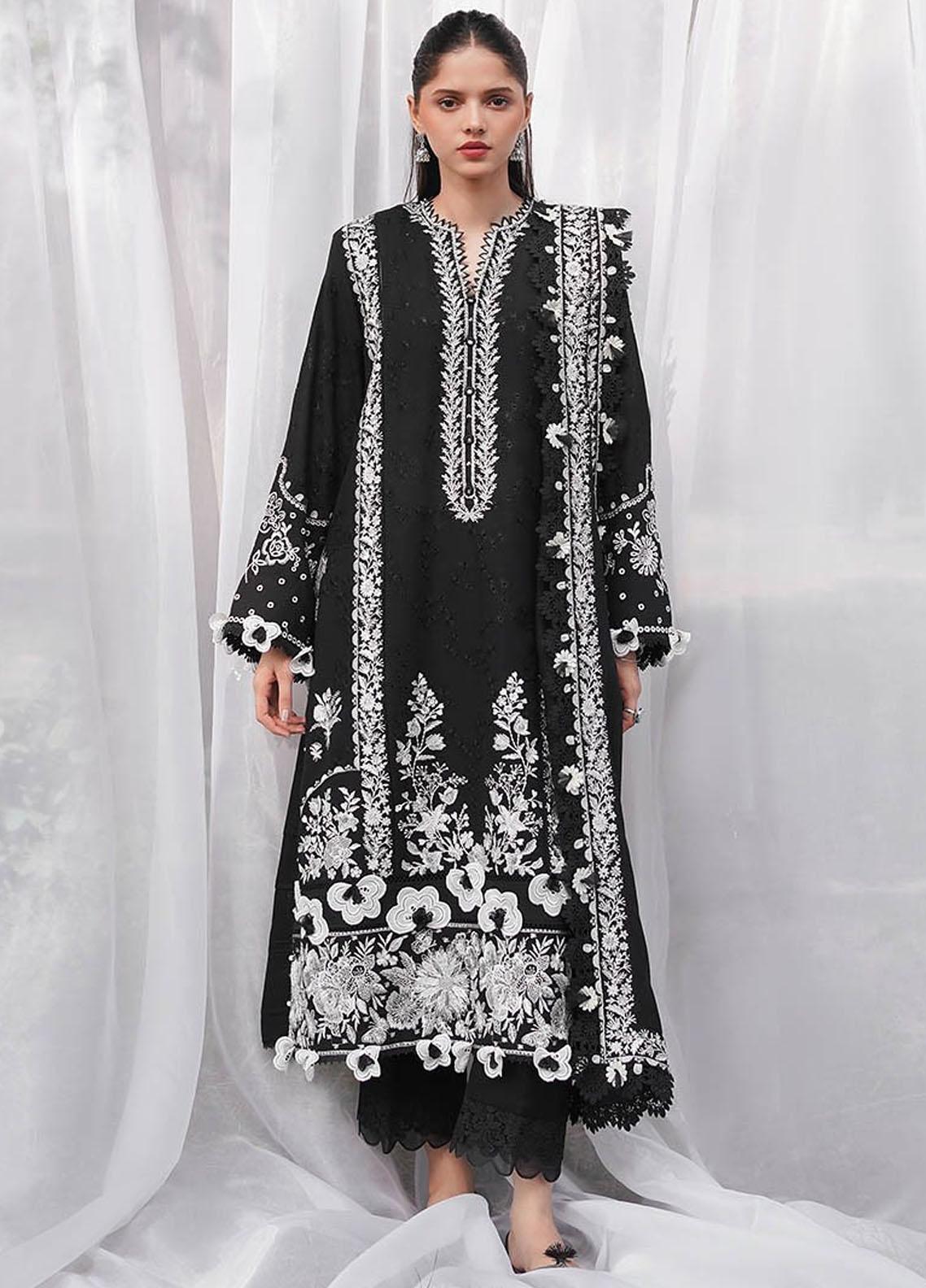 Zaha Embroidered Karandi Suits Unstitched 3 Piece ZKS23W-2 ZW2-23-03 ...