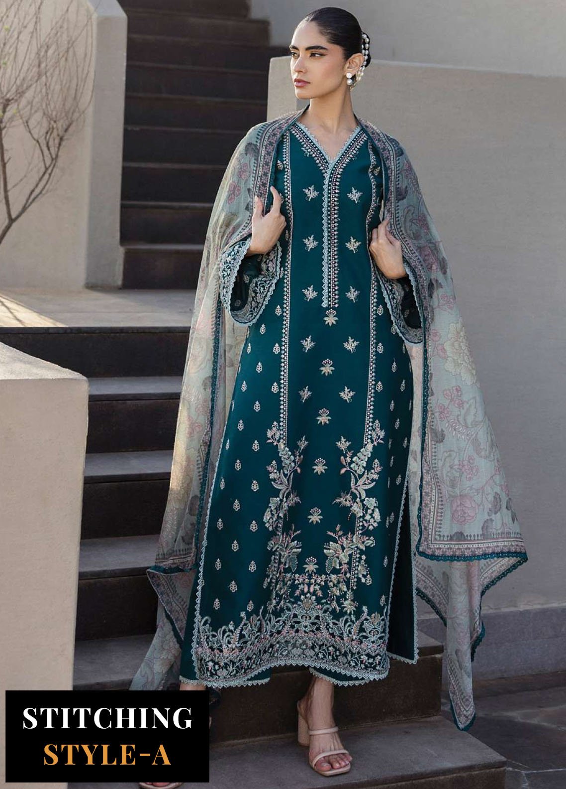 Zainab Chotani Embroidered Lawn Suits Unstitched 3 Piece ZC25TL D-08 ...