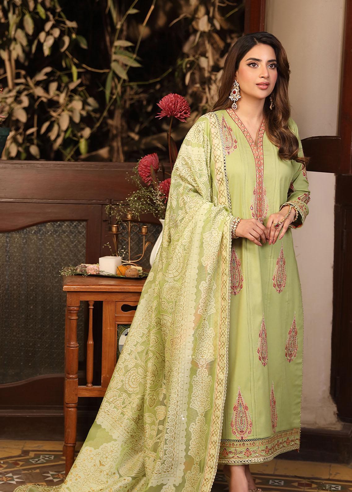 Zarq Barq By Asim Jofa Embroidered Cambric Suits Unstitched 3 Piece ...