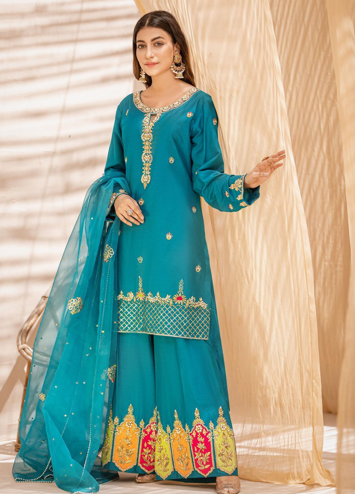Zebaqi Ready to Wear Cotton 3 Piece Suit Bahari Saa-e-Yaal – Sanaulla Store