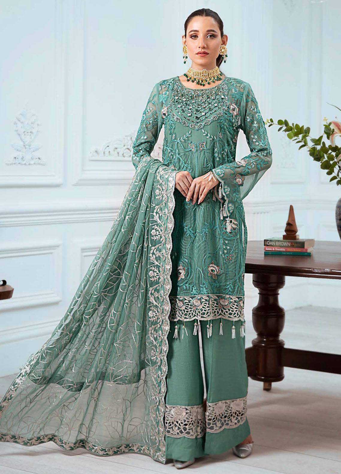 Zeenat by Zebtan Embroidered Chiffon Suits Unstitched 3 Piece ZBT21-6 ...