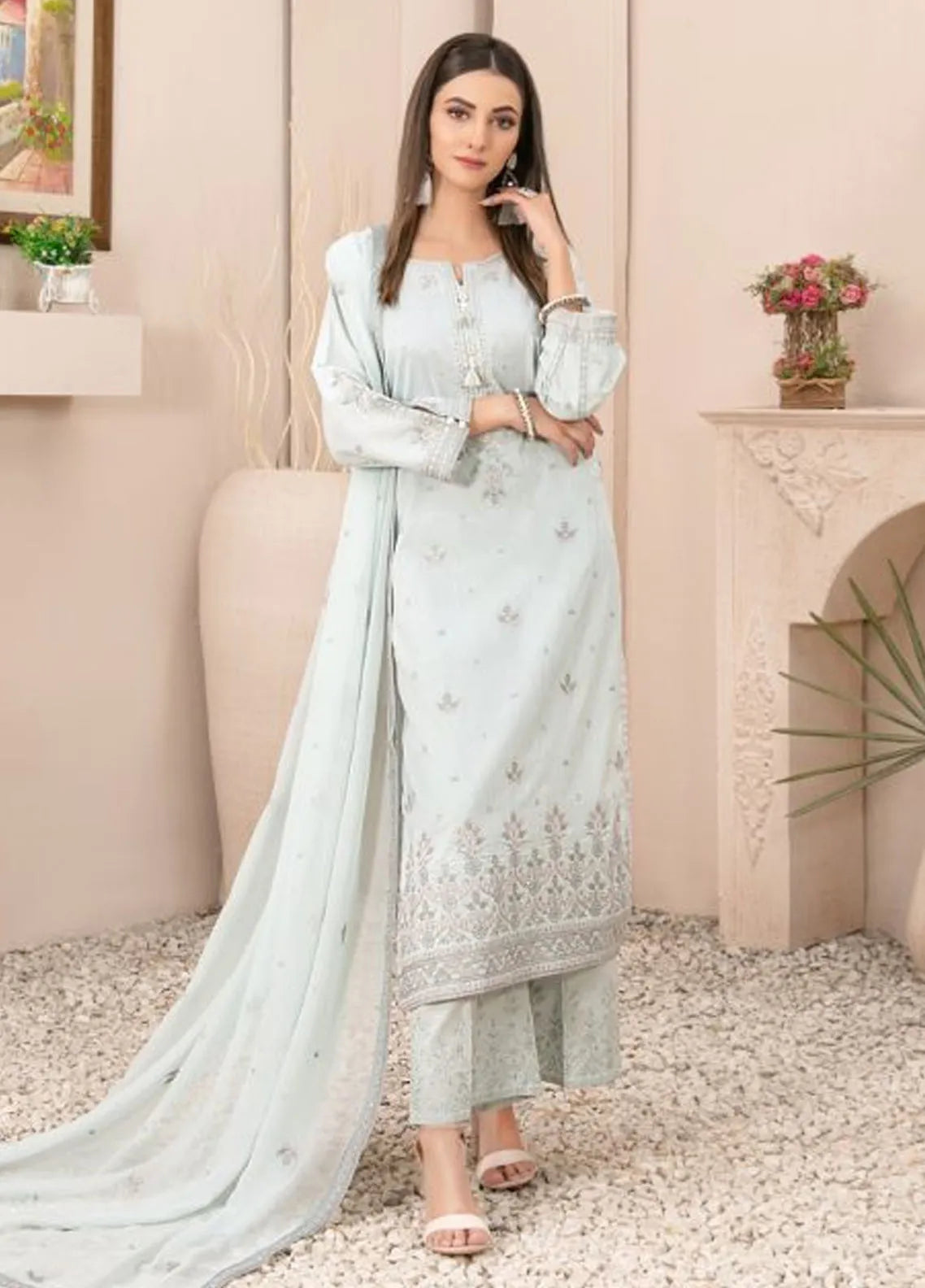 Zenel by Tawakkal Fabrics Embroidered Lawn Suits Unstitched 3 Piece ...